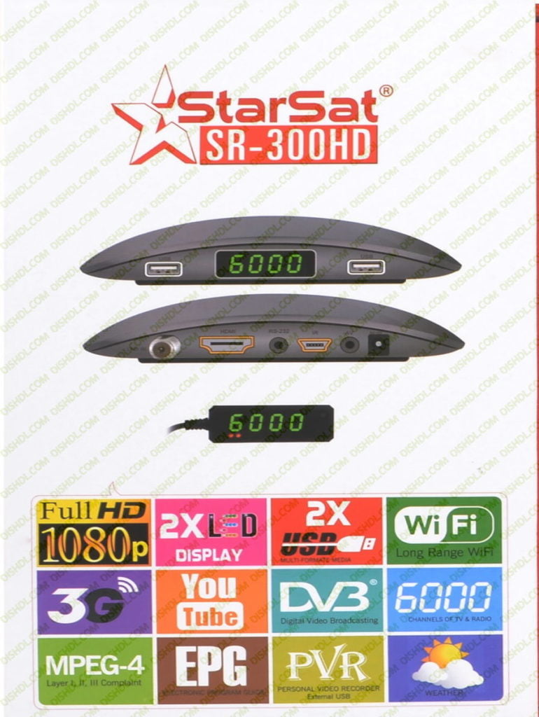 STARSAT SR-300HD PRO SOFTWARE UPDATE - StarSat PRO Series