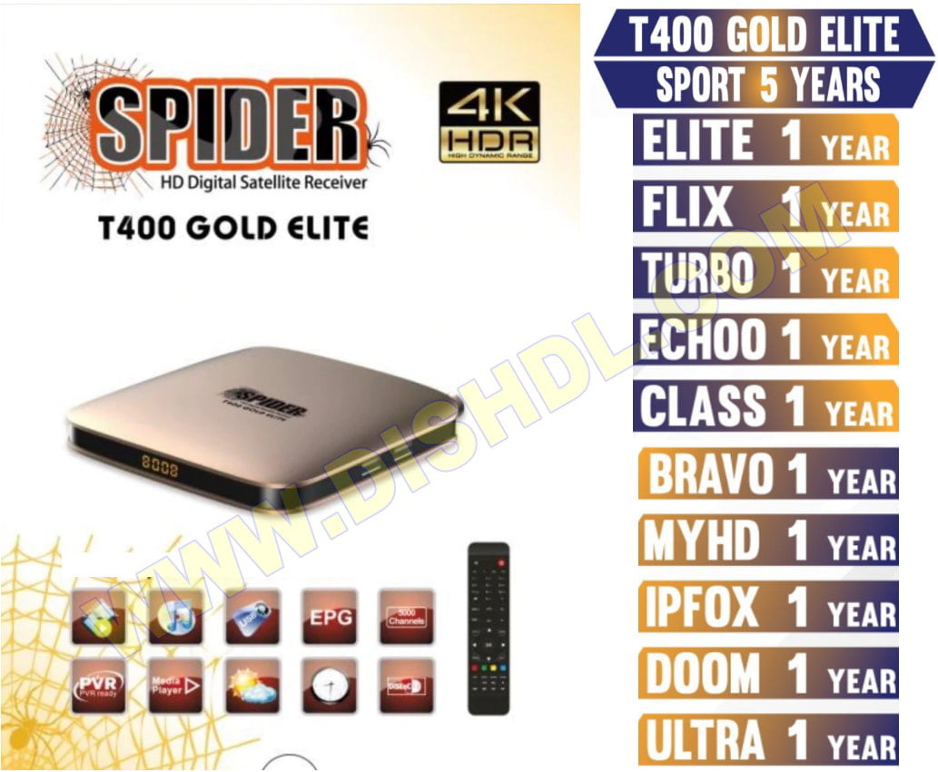 SPIDER T400 GOLD ELITE NEW SOFTWARE UPDATE