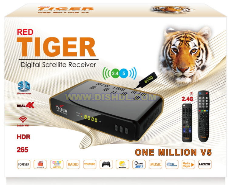RED TIGER ONE MILLION V5 SOFTWARE - Dish Download